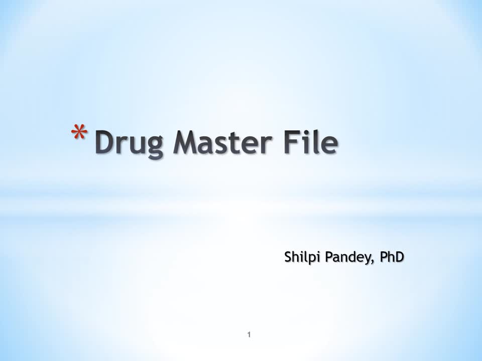 Shilpi Pandey, PhD on LinkedIn: Drug Master File | 16 comments Shilpi Pandey, PhD on LinkedIn: Drug Master File | 16 comments