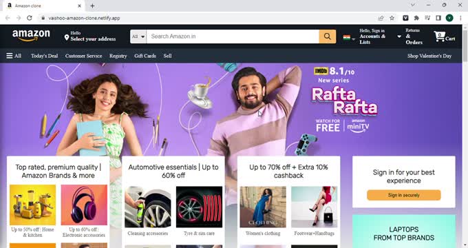 Vaishnavi R on LinkedIn: #htmlcss #javascript #amazonclone # ... Vaishnavi R on LinkedIn: #htmlcss #javascript #amazonclone # ...