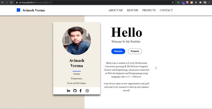 Avinash Verma on LinkedIn: #html #javascript #css #cvwriting #digitalcv ... Avinash Verma on LinkedIn: #html #javascript #css #cvwriting #digitalcv ...