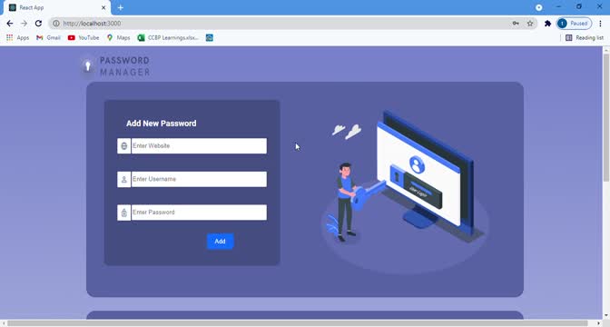Tulasi D. on LinkedIn: #passwordmanager #ccbp #nxtwave #react Tulasi D. on LinkedIn: #passwordmanager #ccbp #nxtwave #react