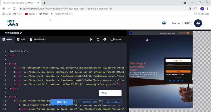 Harish Sriyadula on LinkedIn: #day2 #html #css #javascript #ccbp #nextwave Harish Sriyadula on LinkedIn: #day2 #html #css #javascript #ccbp #nextwave