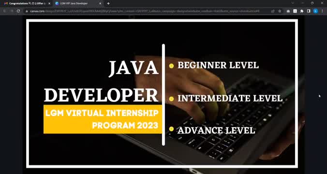 Khushi Dhotre on LinkedIn: #internship #java #letsgrowmore Khushi Dhotre on LinkedIn: #internship #java #letsgrowmore