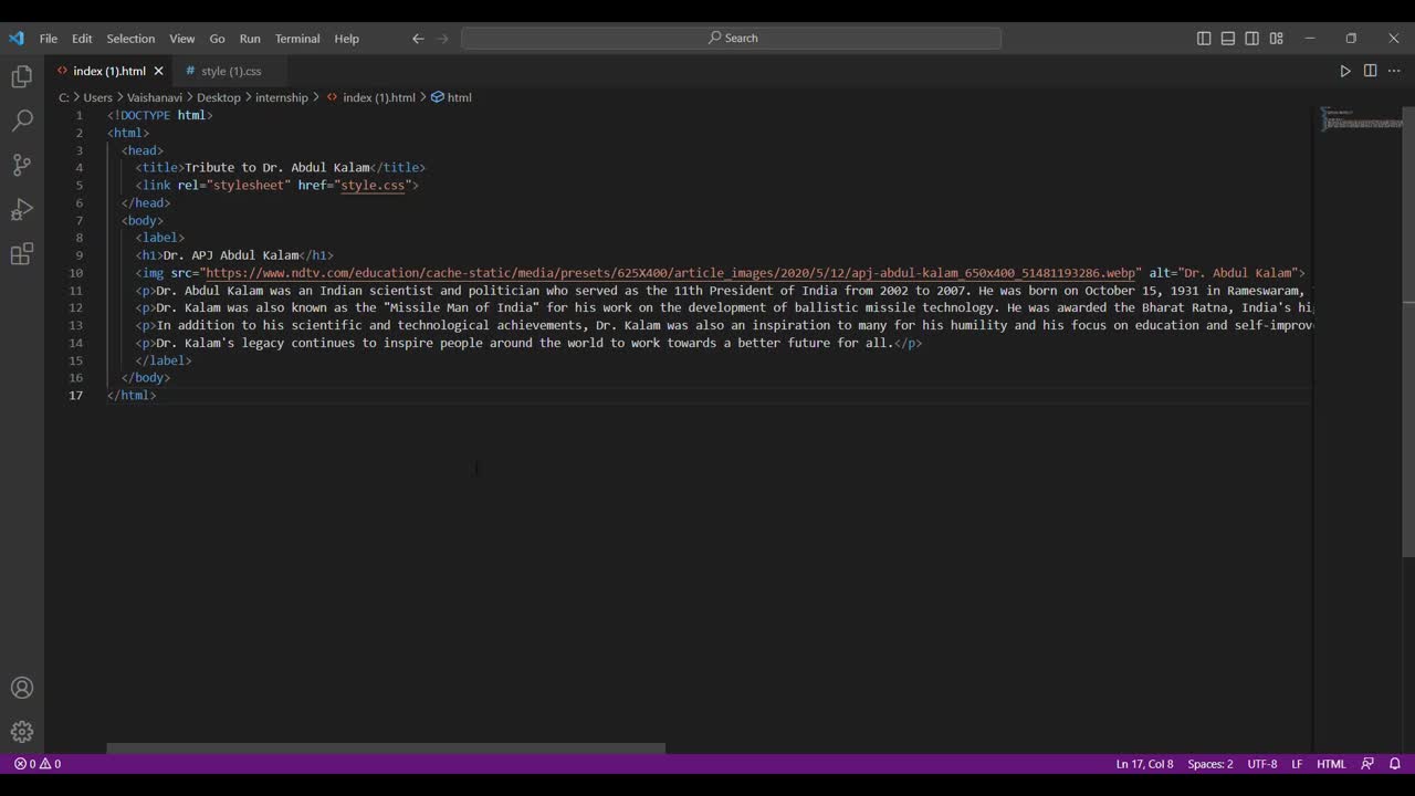Vaishnavi Shinde on LinkedIn: #html #css #javascript #oasisinfobyte # ... Vaishnavi Shinde on LinkedIn: #html #css #javascript #oasisinfobyte # ...