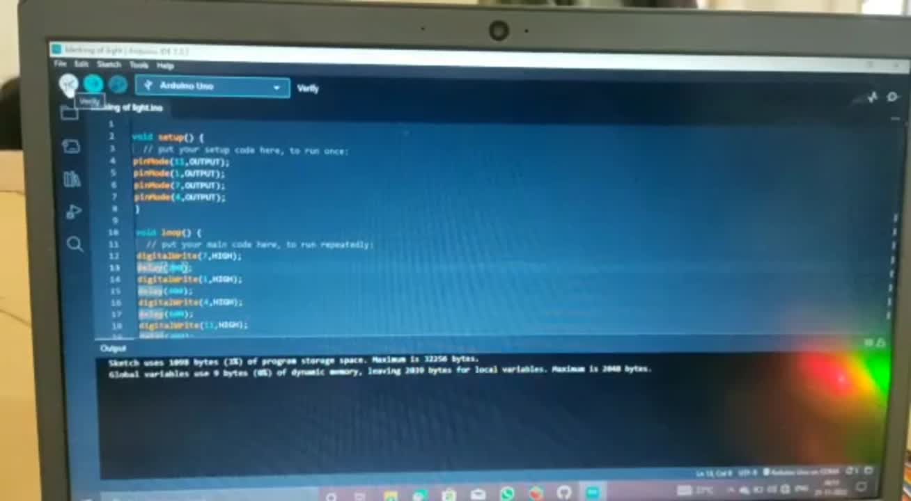 #blinking_of_light #arduino #iot | A.V.N.Sai Teja #blinking_of_light #arduino #iot | A.V.N.Sai Teja
