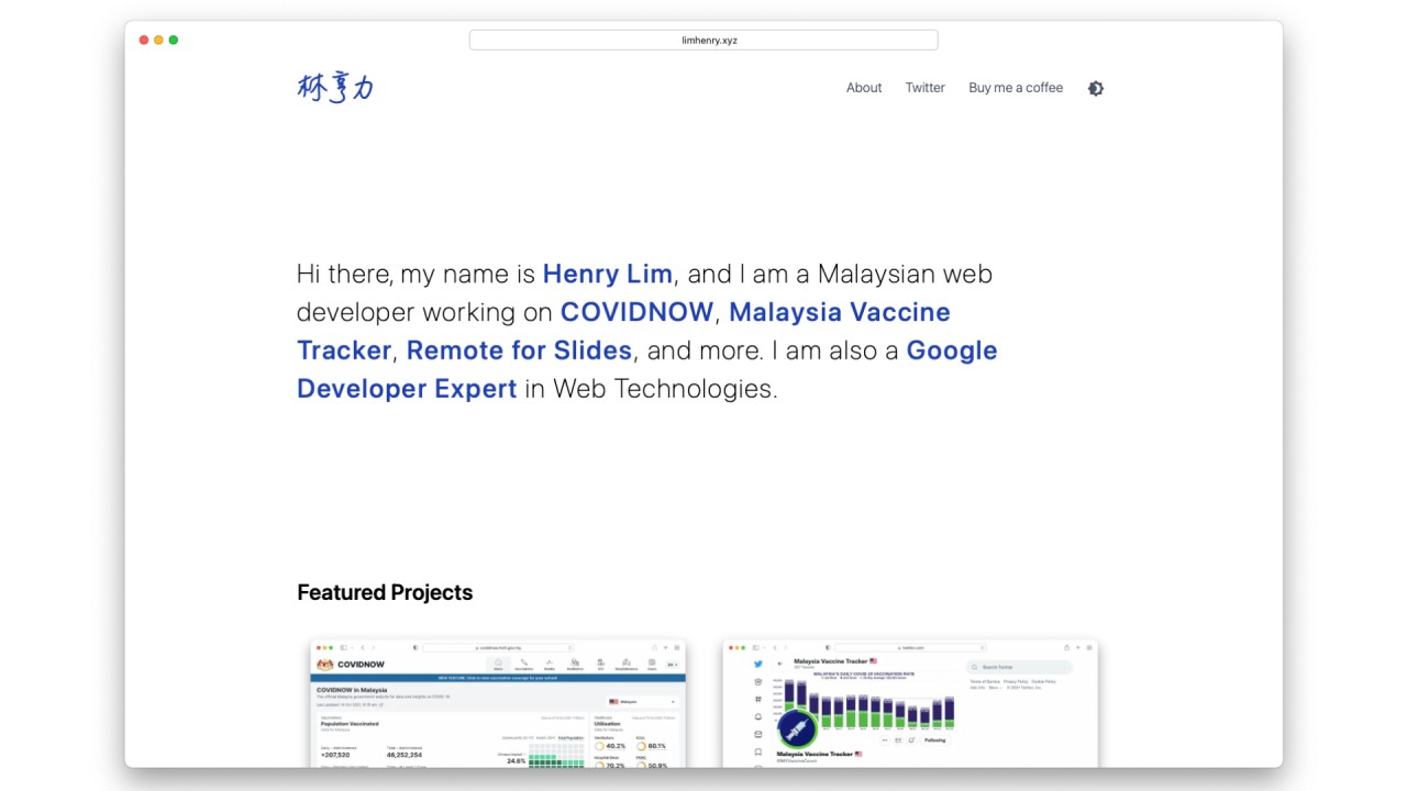 Henry Lim on LinkedIn: I redesigned and rebuilt my personal website ... Henry Lim on LinkedIn: I redesigned and rebuilt my personal website ...