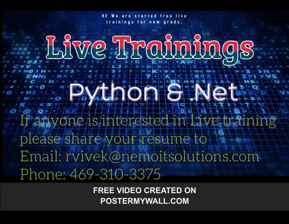 Vivek Reddy™ on LinkedIn: #dotnet #python #python #dotnet #live # ... Vivek Reddy™ on LinkedIn: #dotnet #python #python #dotnet #live # ...