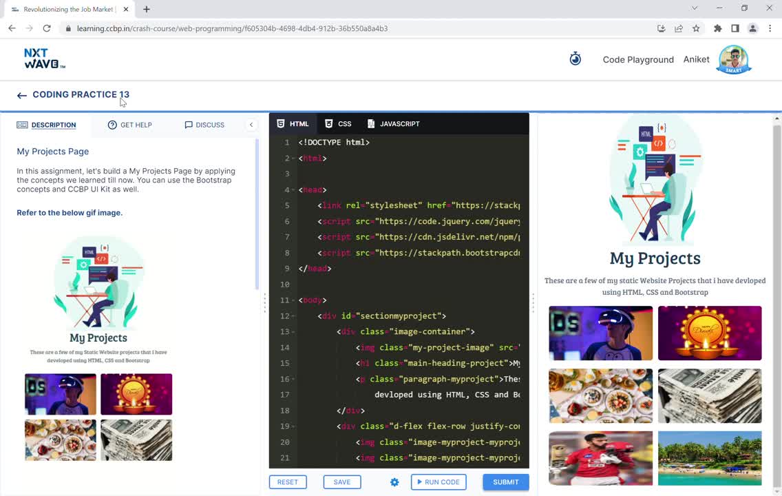 Aniket Shinde on LinkedIn: #nxtwave #html #css #bootstrap #staticwebsite Aniket Shinde on LinkedIn: #nxtwave #html #css #bootstrap #staticwebsite