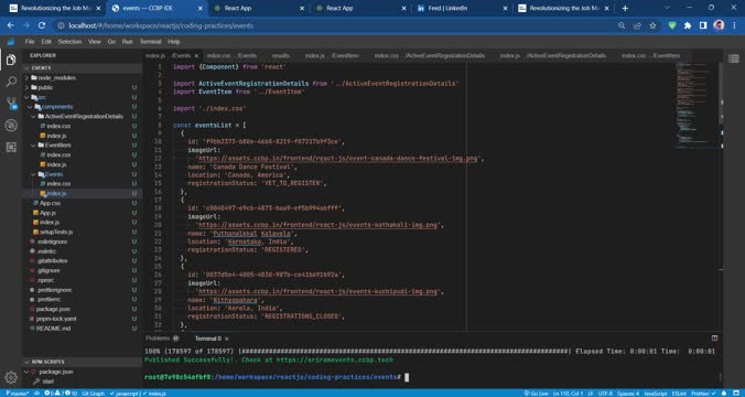 Sriram Sahu on LinkedIn: #reactjs #event Sriram Sahu on LinkedIn: #reactjs #event