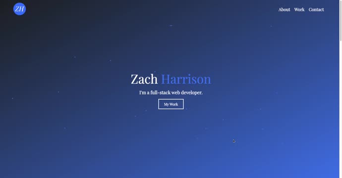 #reactjs #webdevelopment #portfoliowebsite | Zach Harrison #reactjs #webdevelopment #portfoliowebsite | Zach Harrison