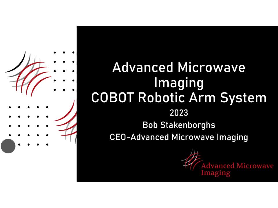 COBOT Inspection of Curved Surface | Advanced Microwave Imaging COBOT Inspection of Curved Surface | Advanced Microwave Imaging