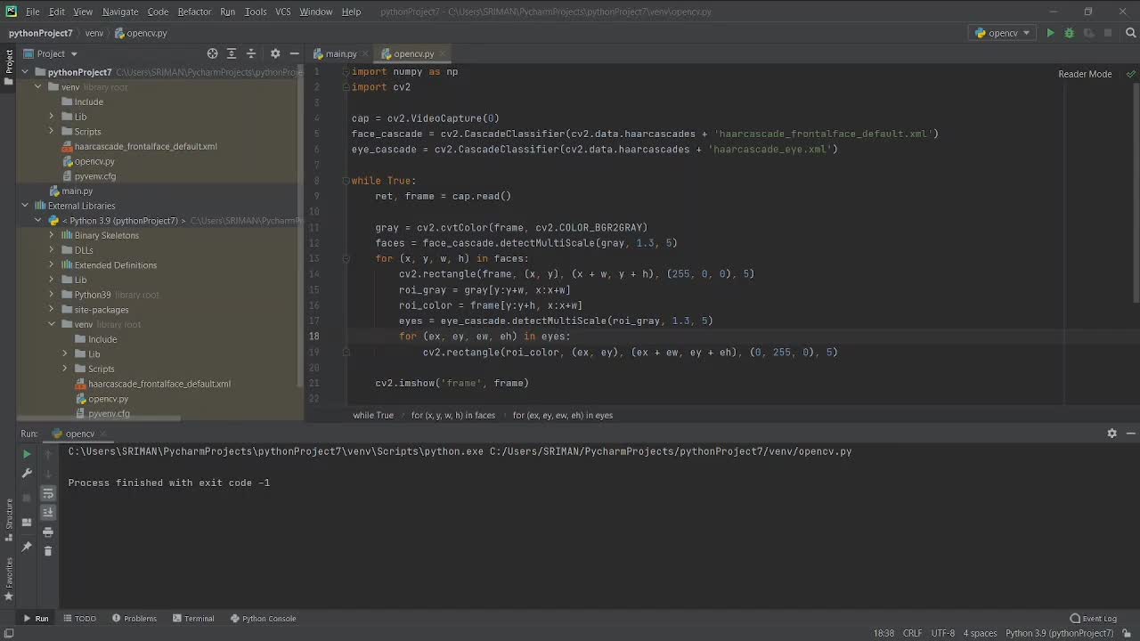#python #internship #softwaredevelopment #opencv | Sriman Paluri #python #internship #softwaredevelopment #opencv | Sriman Paluri
