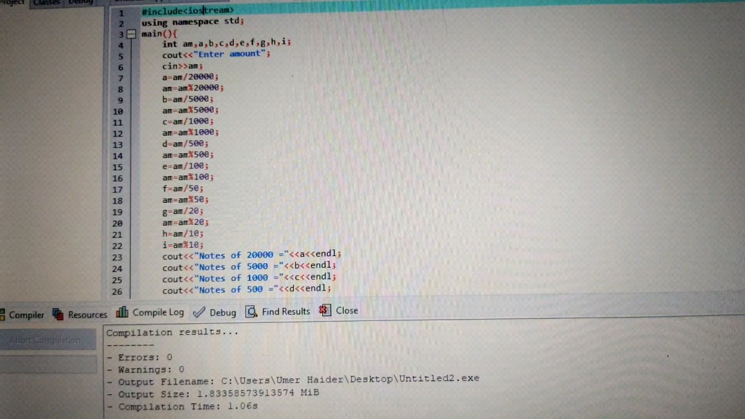 Muhammad Umer Haider on LinkedIn: cpp program for dividing an amount in ... Muhammad Umer Haider on LinkedIn: cpp program for dividing an amount in ...