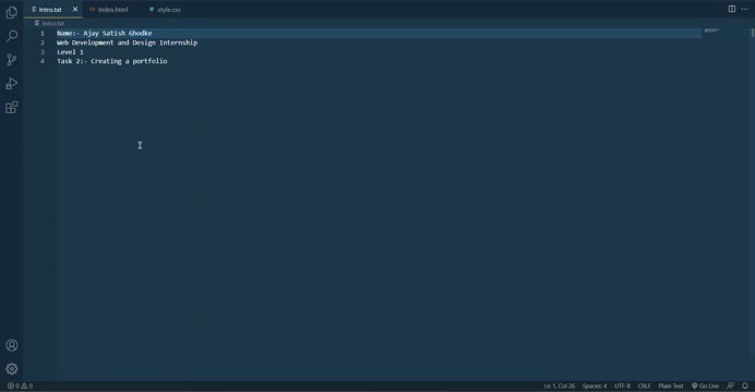 Ajay Ghodke on LinkedIn: #html #css #javascript #bootstrap5 #internship ... Ajay Ghodke on LinkedIn: #html #css #javascript #bootstrap5 #internship ...