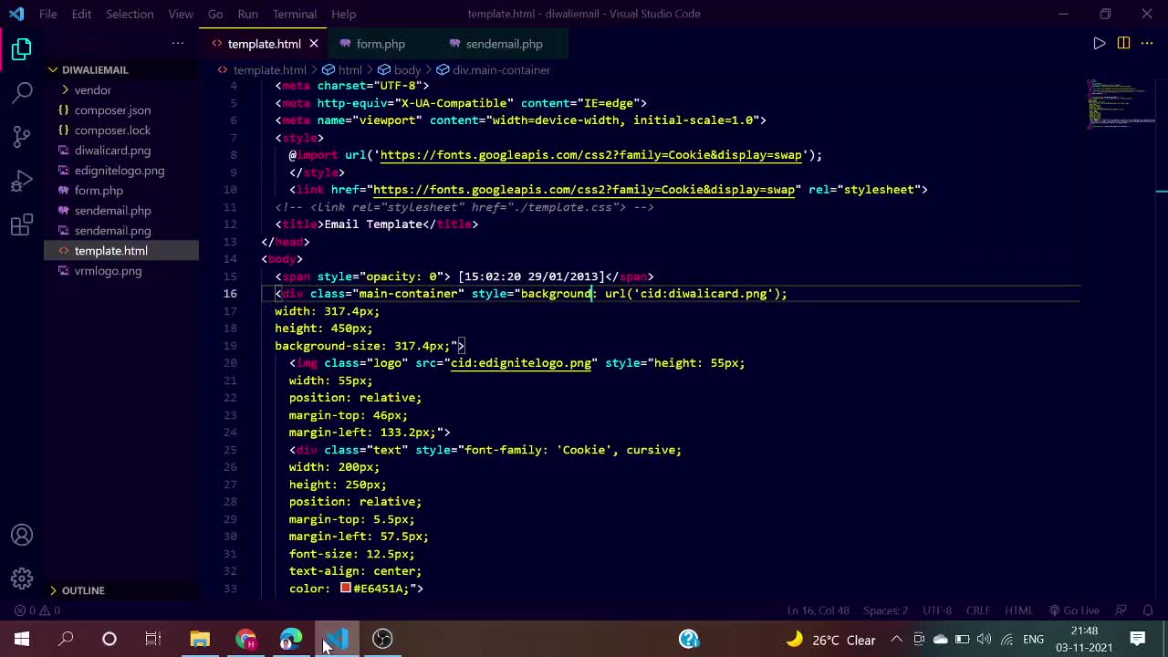 Heer Mehta on LinkedIn: #html #css #htmlemail #php #phpmailer # ... Heer Mehta on LinkedIn: #html #css #htmlemail #php #phpmailer # ...