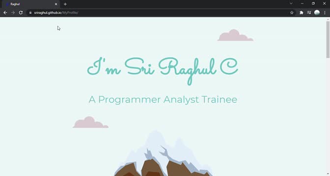 C Sri Raghul on LinkedIn: My first website using HTML and CSS. https ... C Sri Raghul on LinkedIn: My first website using HTML and CSS. https ...