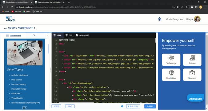 Kavya Samala en LinkedIn: #day11 #coding #assignment4 #using #html5 # ... Kavya Samala en LinkedIn: #day11 #coding #assignment4 #using #html5 # ...
