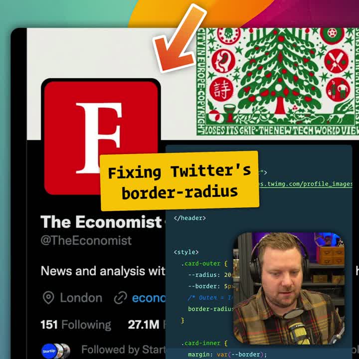 Wes Bos on LinkedIn: 🔥 Fixing Twitter's border-radius problem. Get ... Wes Bos on LinkedIn: 🔥 Fixing Twitter's border-radius problem. Get ...