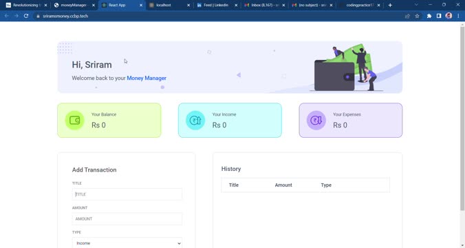 #react #project | Sriram Sahu #react #project | Sriram Sahu