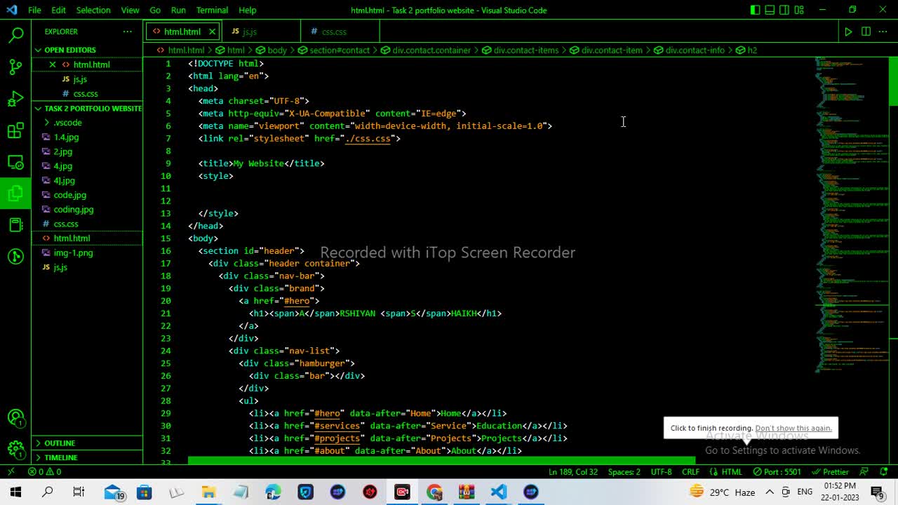 Arshiyan Shaikh on LinkedIn: #html #css #javascript #oasisinfobyte # ... Arshiyan Shaikh on LinkedIn: #html #css #javascript #oasisinfobyte # ...