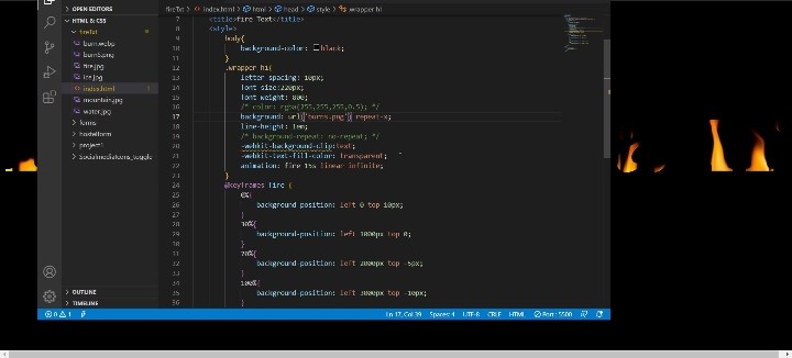 Devendra Gaur on LinkedIn: Text with Fire animation! Devendra Gaur on LinkedIn: Text with Fire animation!