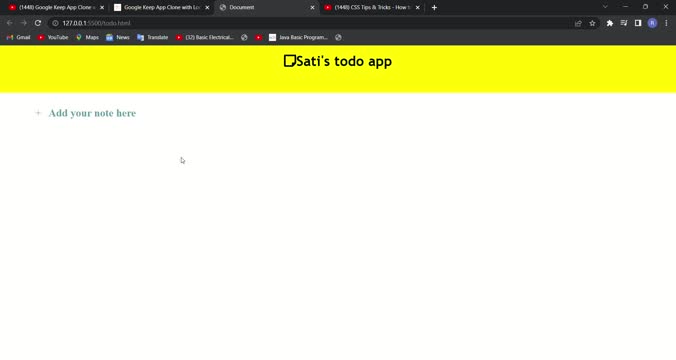 Rahul sati on LinkedIn: Todo app using html css and js Rahul sati on LinkedIn: Todo app using html css and js