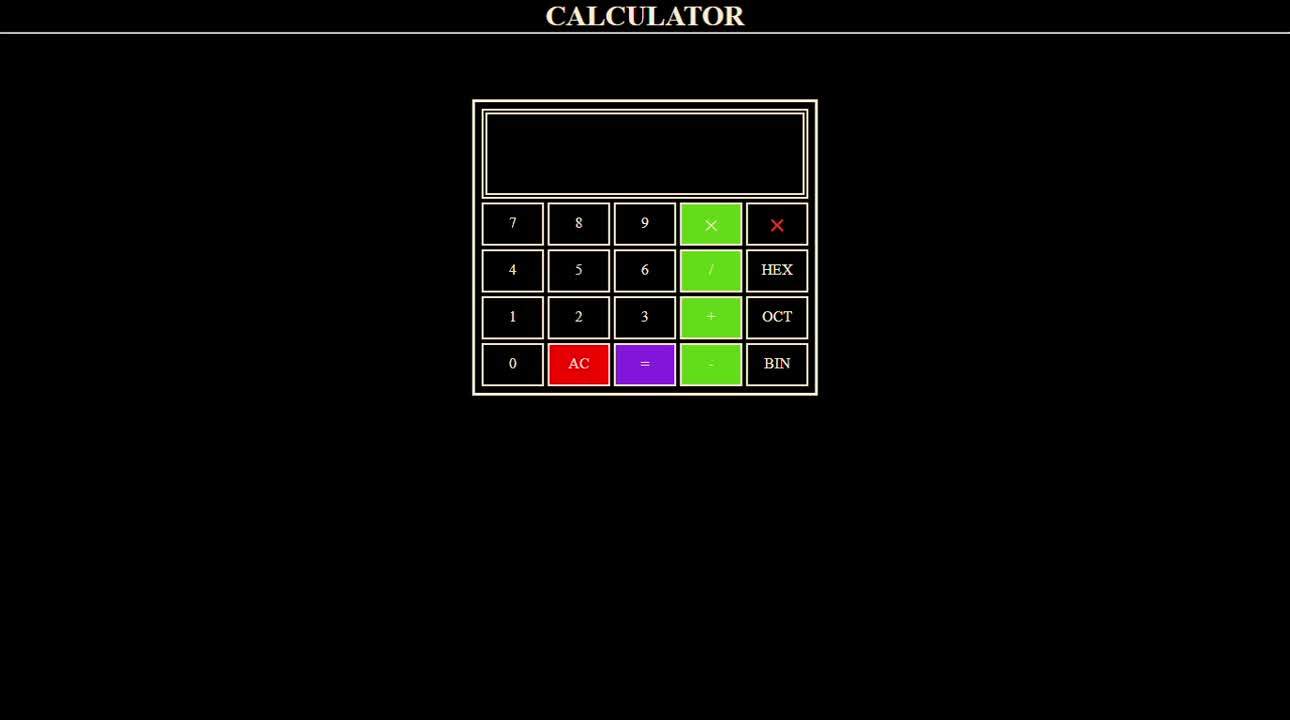 Made Calculator using HTML, CSS, Javascript. | Jeel Dhamsaniya Made Calculator using HTML, CSS, Javascript. | Jeel Dhamsaniya