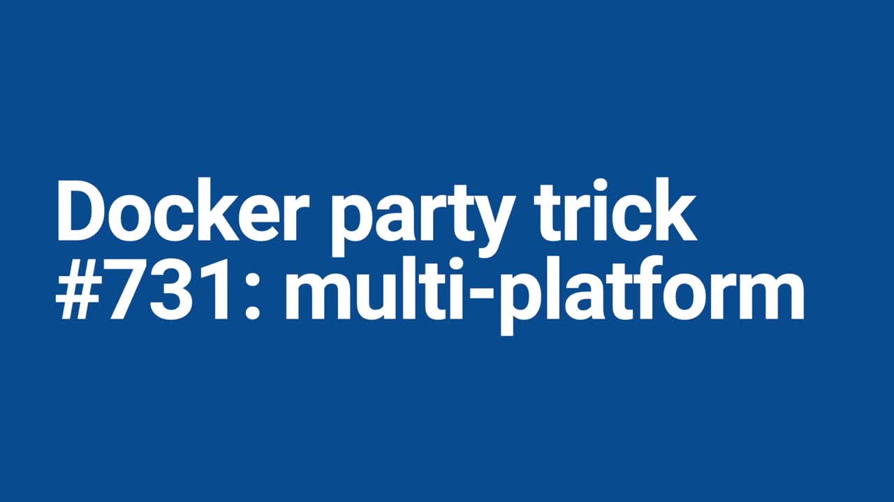 Docker, Inc on LinkedIn: Docker Party Trick! Docker, Inc on LinkedIn: Docker Party Trick!