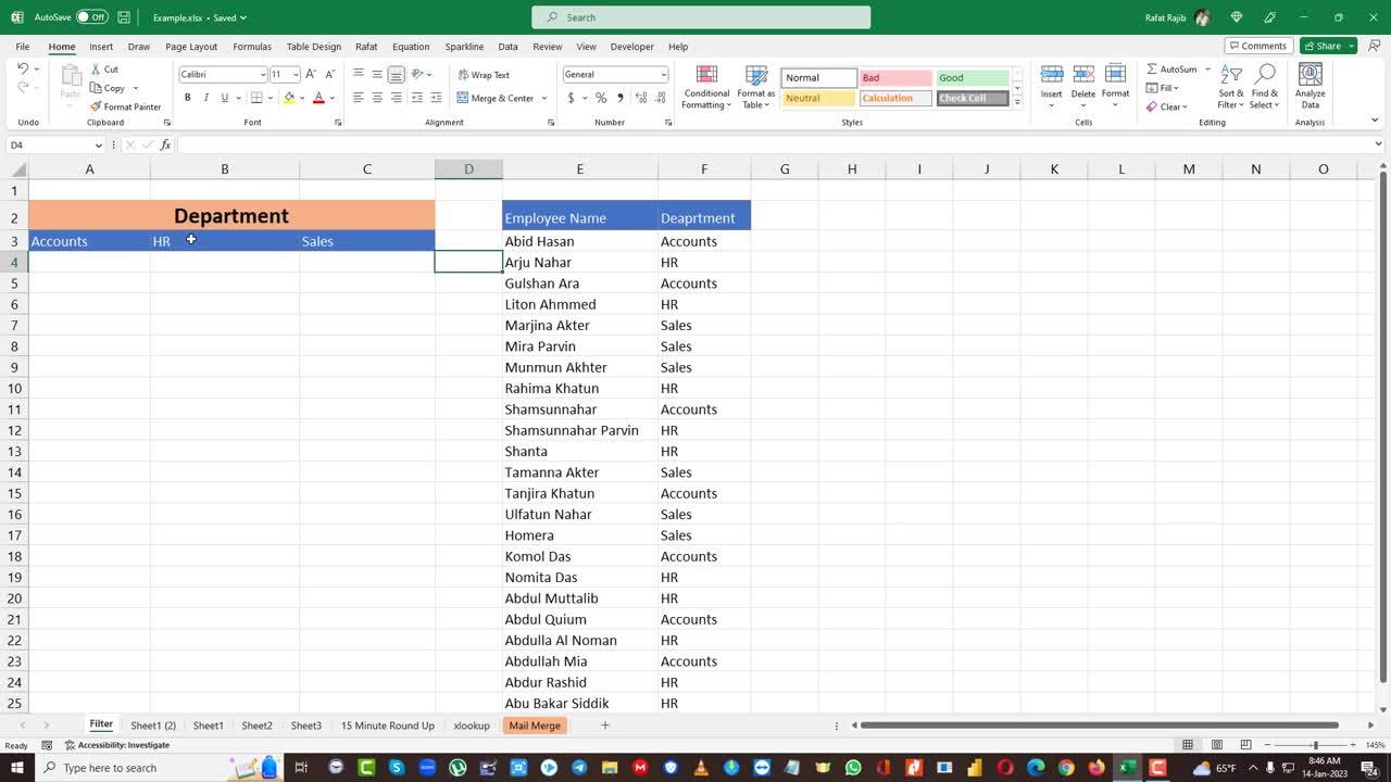 Rafat Rajib on LinkedIn: Excel Pro Trick: Filter Data Dynamically with ... Rafat Rajib on LinkedIn: Excel Pro Trick: Filter Data Dynamically with ...