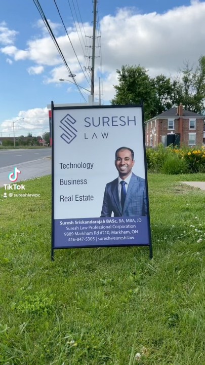 Suresh Sriskandarajah JD, MBA, PEng on LinkedIn: #sureshlaw #lawnsigns ... Suresh Sriskandarajah JD, MBA, PEng on LinkedIn: #sureshlaw #lawnsigns ...