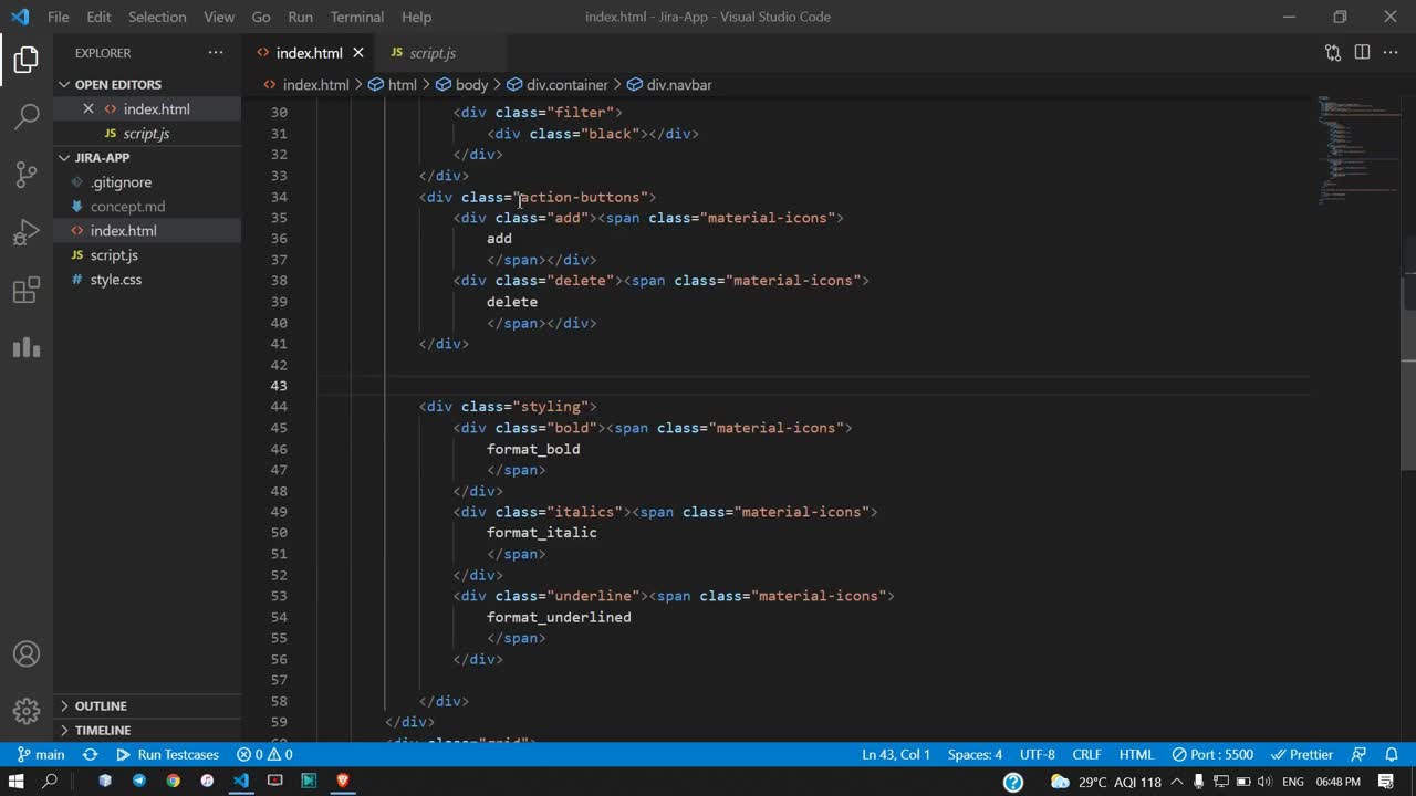 ankur jindal on LinkedIn: #javascript #css #pepcoding #project ankur jindal on LinkedIn: #javascript #css #pepcoding #project