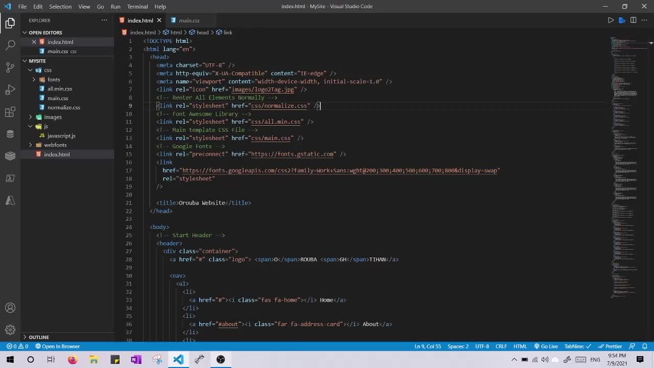 My own website is already done ! Pure HTML , CSS , JS . - Live Demo ... My own website is already done ! Pure HTML , CSS , JS . - Live Demo ...