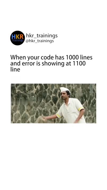 HKR Trainings on LinkedIn: #programmingmemes #memes #codinglife # ... HKR Trainings on LinkedIn: #programmingmemes #memes #codinglife # ...
