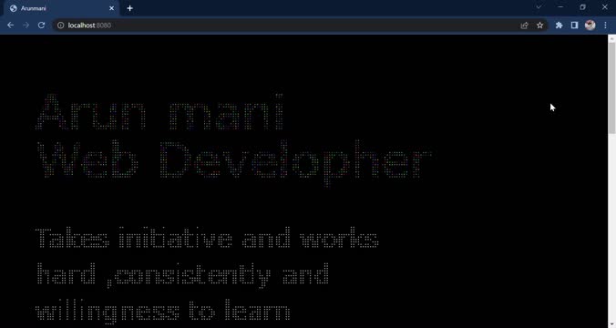 Arun Mani on LinkedIn: #javascript #html #css #portfolio #website | 23 ... Arun Mani on LinkedIn: #javascript #html #css #portfolio #website | 23 ...