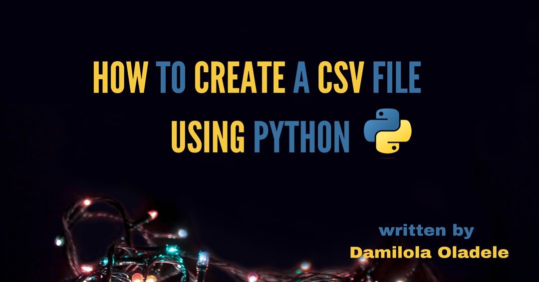 freeCodeCamp on LinkedIn: How to Create a CSV File Using Python freeCodeCamp on LinkedIn: How to Create a CSV File Using Python