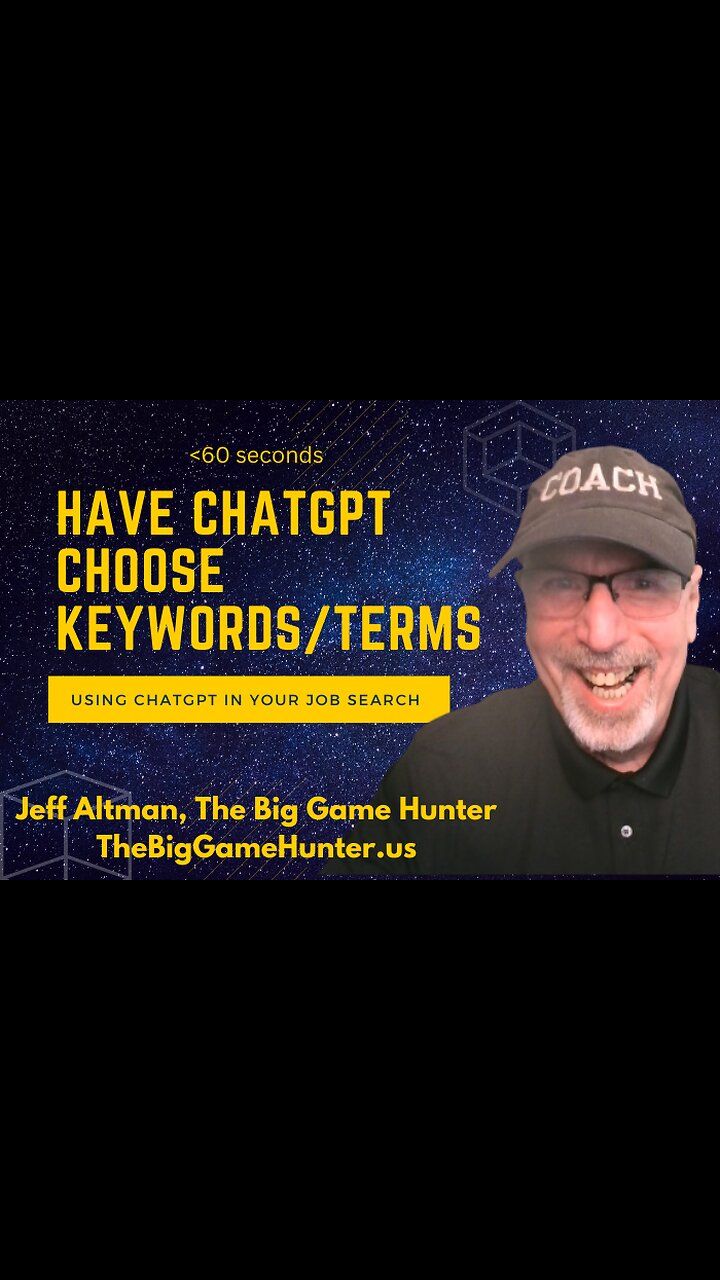 Jeff Altman, MSW, CCTC on LinkedIn: 👉Use ChatGPT to Identify Keywords ... Jeff Altman, MSW, CCTC on LinkedIn: 👉Use ChatGPT to Identify Keywords ...