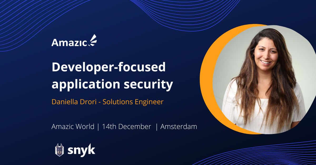 Milo Oudenaller on LinkedIn: #amazic #snyk #applications #development # ... Milo Oudenaller on LinkedIn: #amazic #snyk #applications #development # ...