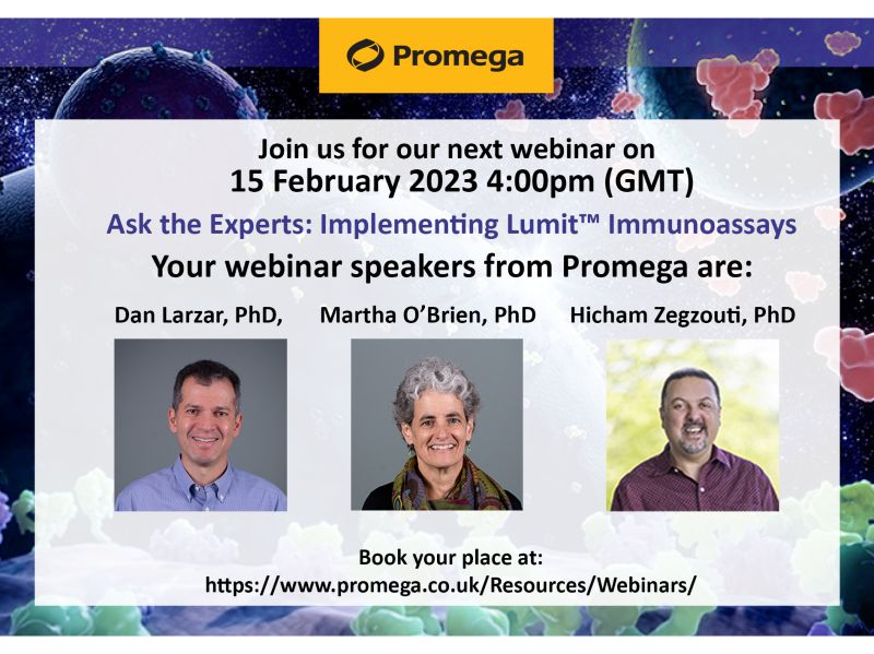 Promega UK on LinkedIn: #labchat #lumit #immunoassays Promega UK on LinkedIn: #labchat #lumit #immunoassays