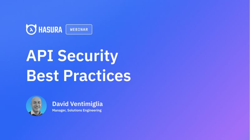 Hasura on LinkedIn: Securing your API with Hasura Hasura on LinkedIn: Securing your API with Hasura