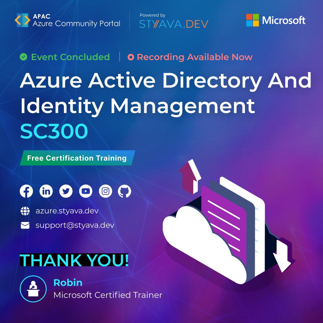 STYAVA.DEV on LinkedIn: #azuread #microsoftcloud #security #styavadev # ... STYAVA.DEV on LinkedIn: #azuread #microsoftcloud #security #styavadev # ...