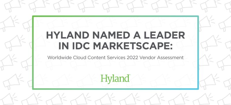 Henry De Lima Rey on LinkedIn: Hyland named a Leader in IDC MarketScape ... Henry De Lima Rey on LinkedIn: Hyland named a Leader in IDC MarketScape ...