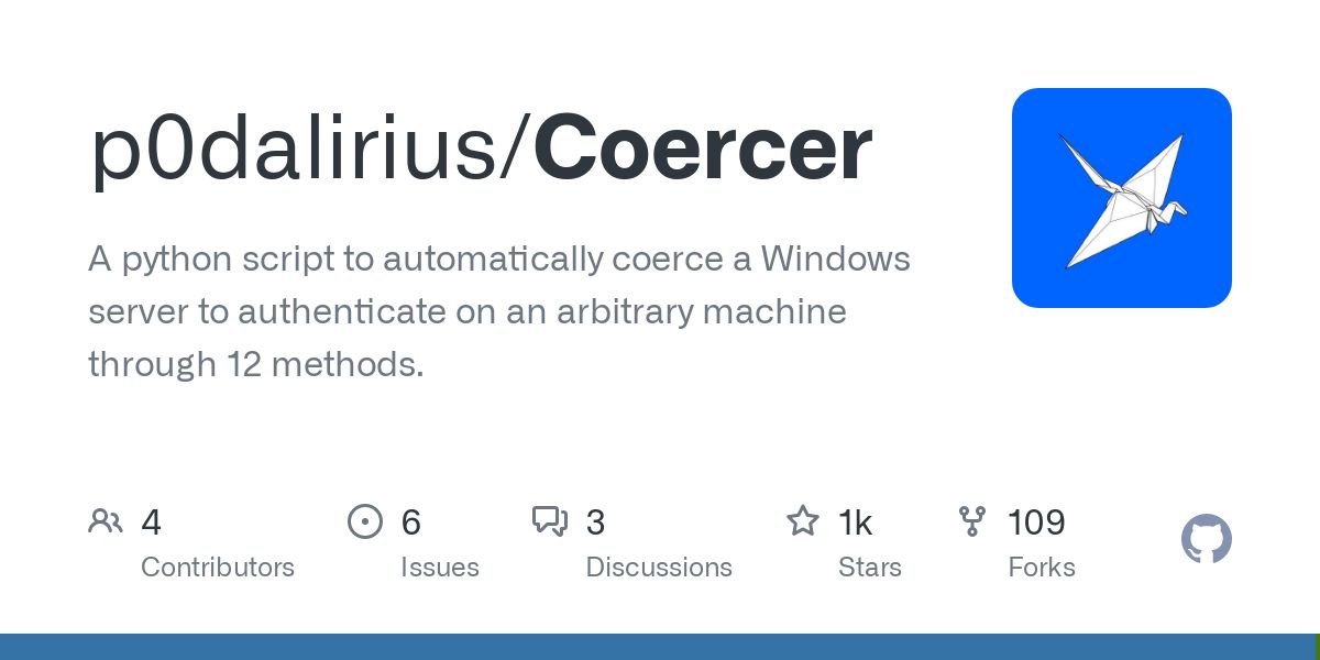 Nathan Jarvie on LinkedIn: GitHub - p0dalirius/Coercer: A python script ... Nathan Jarvie on LinkedIn: GitHub - p0dalirius/Coercer: A python script ...