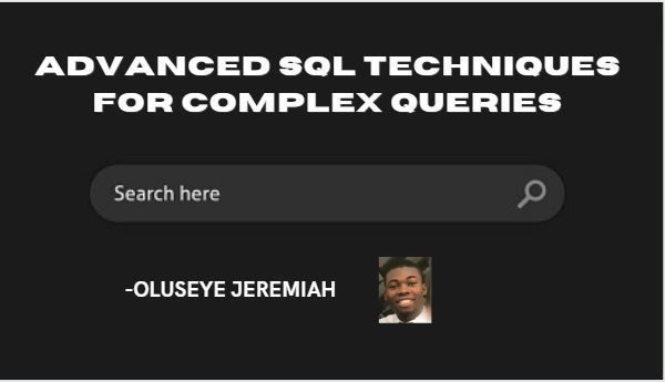 freeCodeCamp on LinkedIn: Advanced SQL Techniques for Complex Queries freeCodeCamp on LinkedIn: Advanced SQL Techniques for Complex Queries