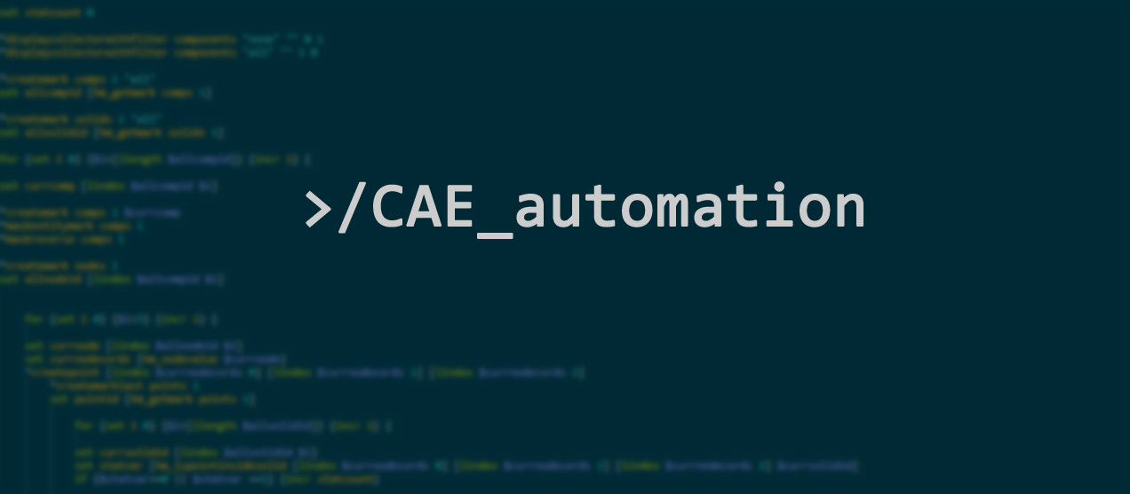 Automating CAE workflows in Hypermesh - a beginners perspective. Automating CAE workflows in Hypermesh - a beginners perspective.