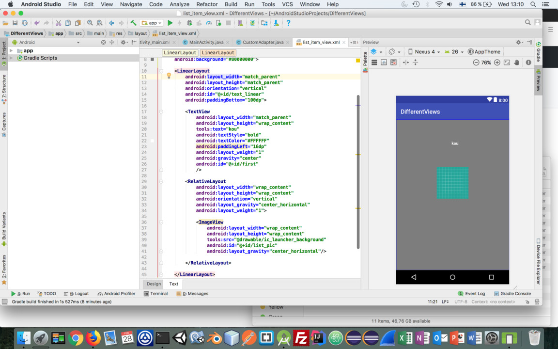 Custom ListView Android Custom ListView Android