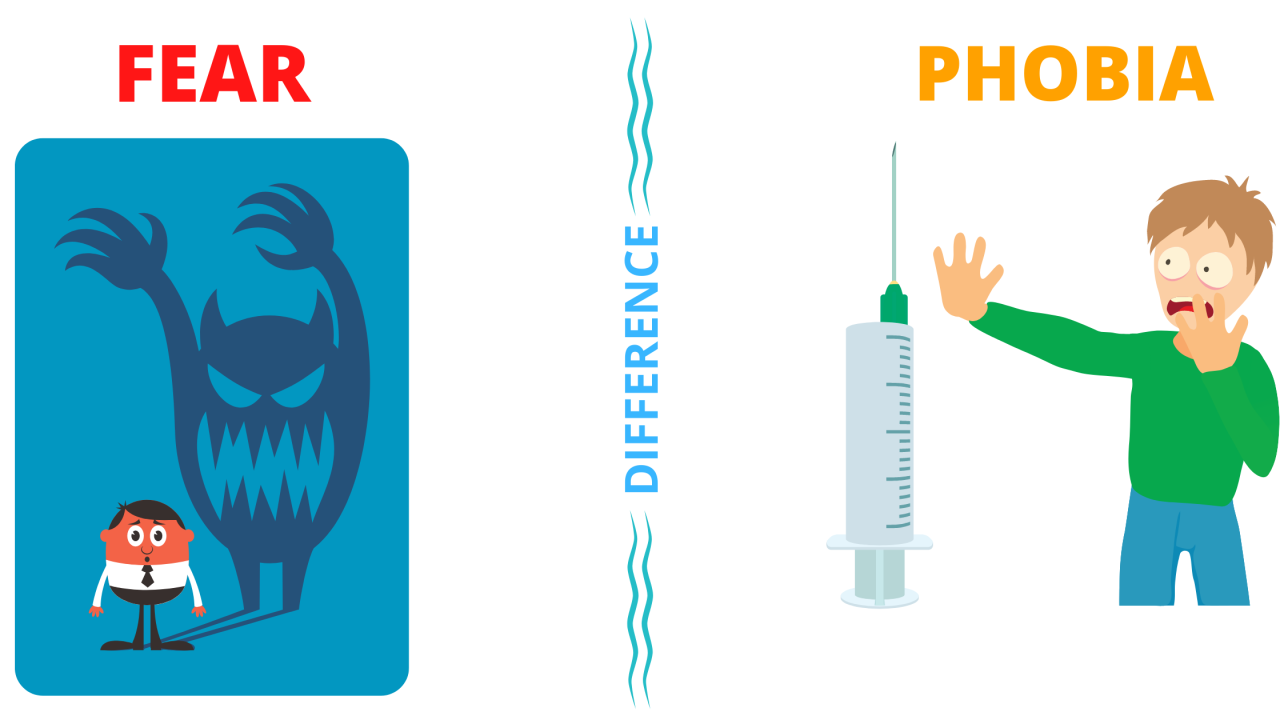 Difference Between Fear And Phobia Difference Between Fear And Phobia