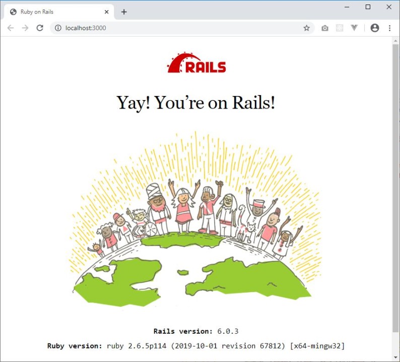 Setting up Ruby on Rails (RoR) on Windows using chocolately Setting up Ruby on Rails (RoR) on Windows using chocolately