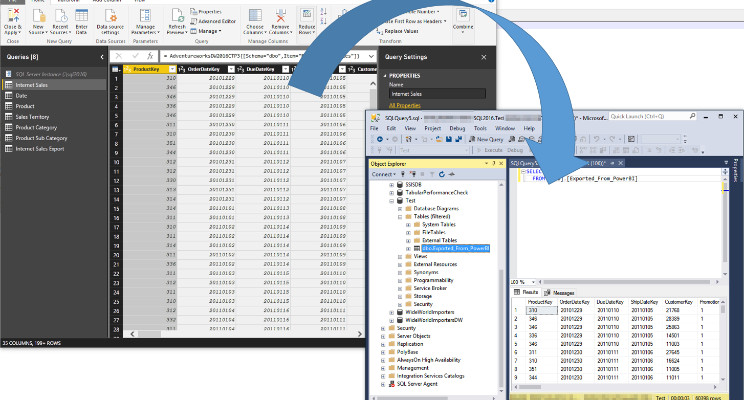 Exporting Power BI Data to SQL Server Exporting Power BI Data to SQL Server