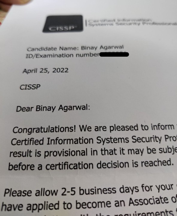 MY CISSP JOURNEY MY CISSP JOURNEY