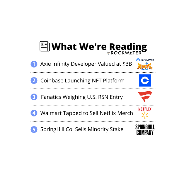 Axie Infinity Valued at $3 Billion and Coinbase Enters NFT Market Axie Infinity Valued at $3 Billion and Coinbase Enters NFT Market