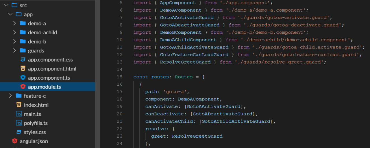 Short notes on Angular Routing Guards Short notes on Angular Routing Guards